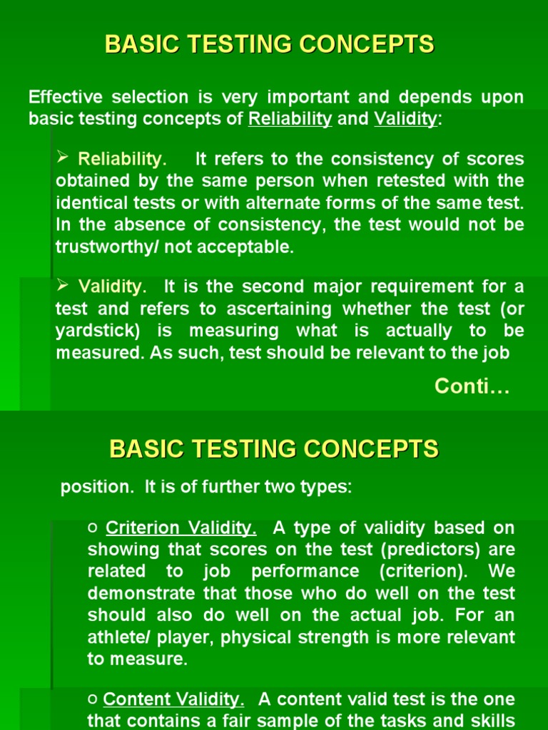 Selection | PDF | Validity (Statistics) | Test (Assessment)