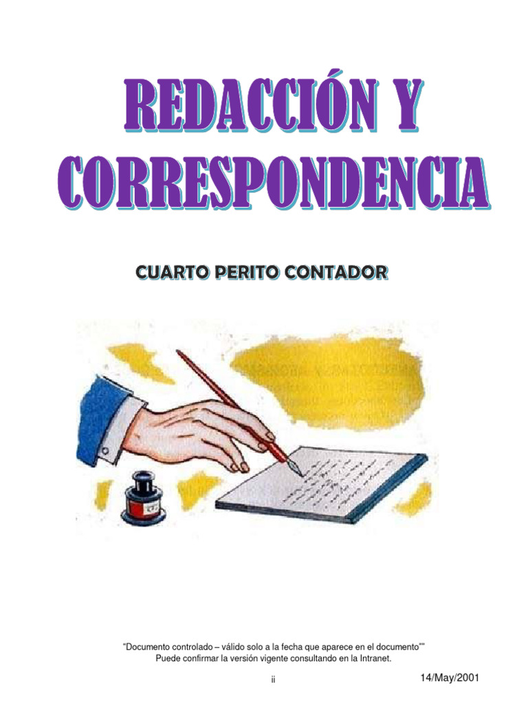 Redacción y Correspondencia 4° Perito Contador | PDF | Sílaba | Mecánica del lenguaje