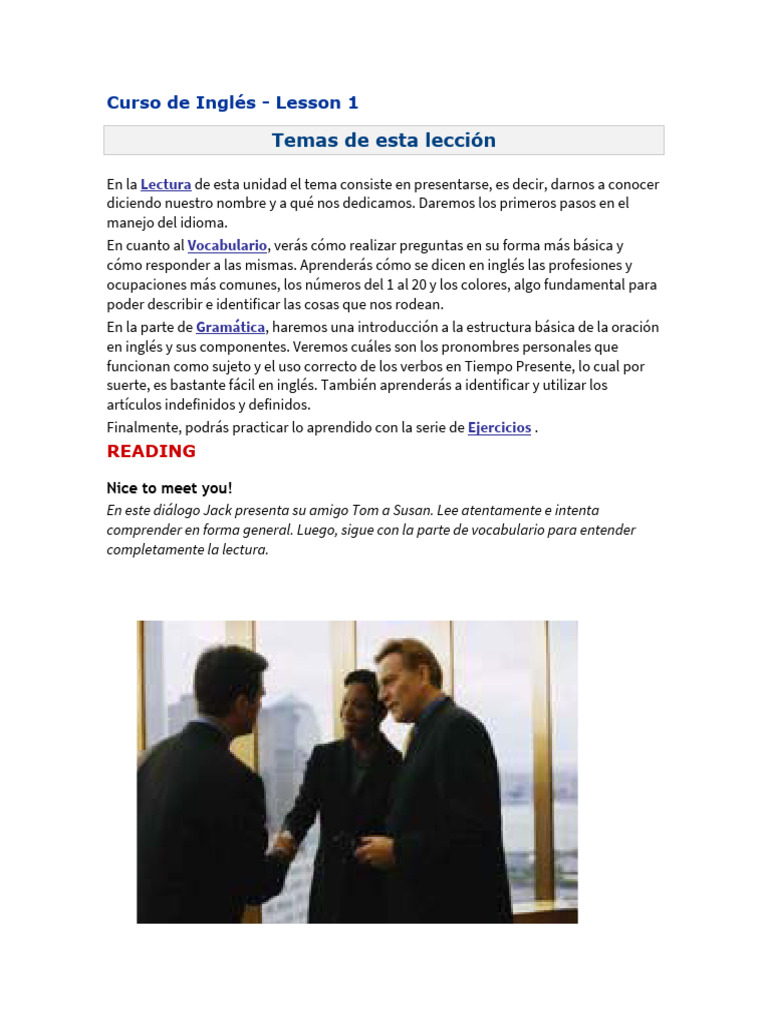 Clase 1 Tics | PDF | Verbo | Gramática inglesa