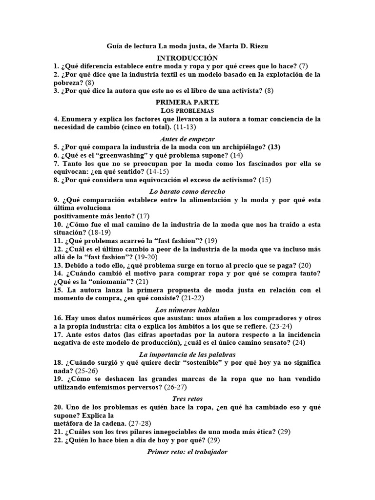 Moda Justa: Guía de Lectura | PDF | Ropa | Economias