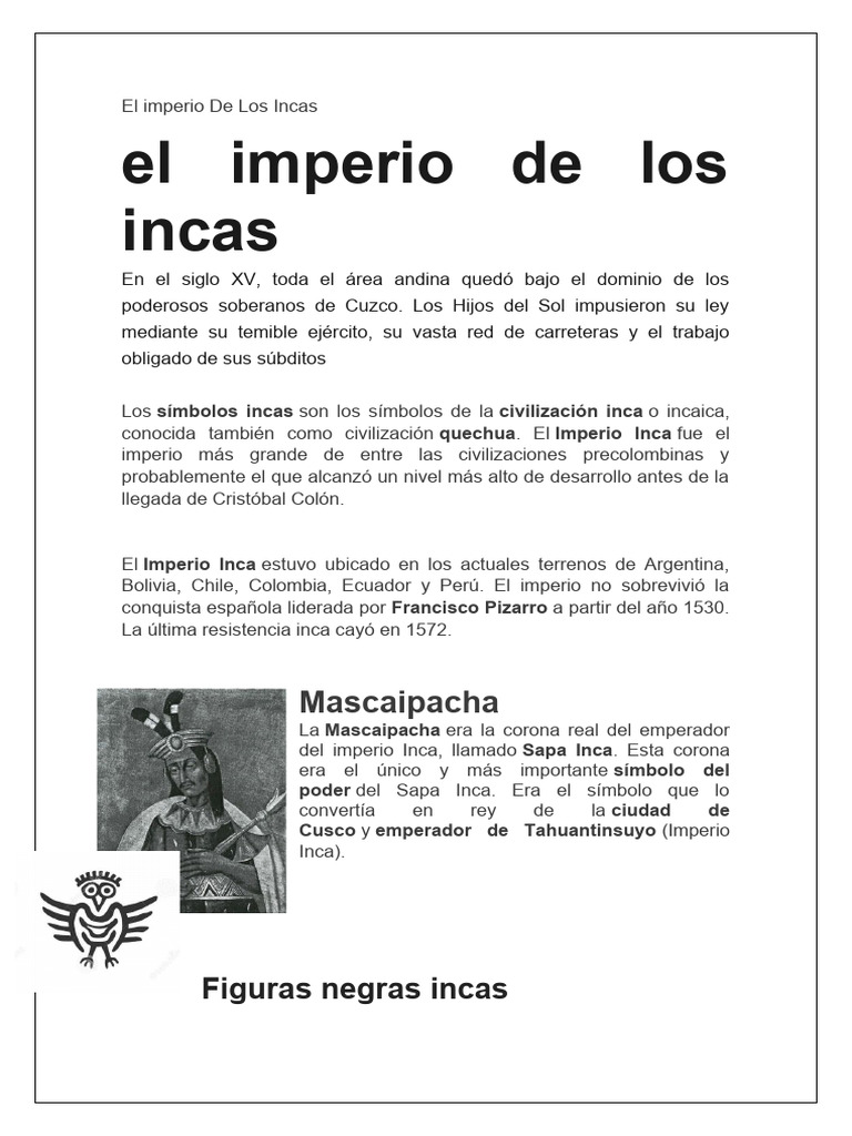 El Imperio de Los Incas | PDF | Imperio Inca | Perú