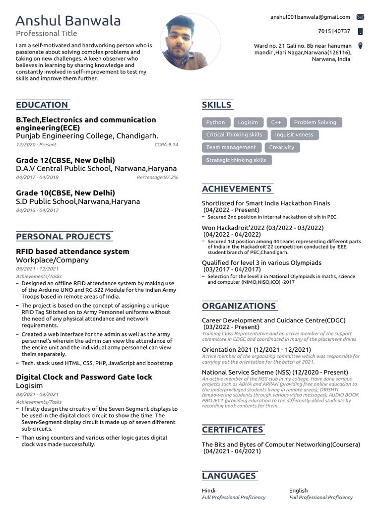 Anshul Banwala: Education Skills | PDF | World Wide Web | Internet & Web