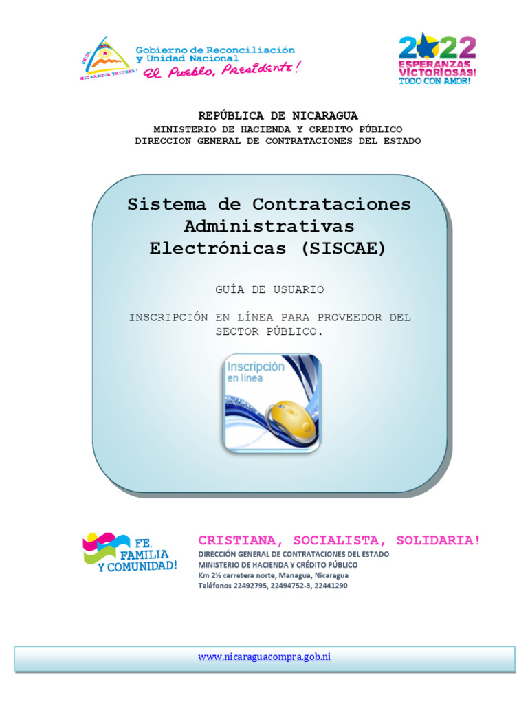 Guia de Usuario - Inscripcion en Linea Proveedores Del Estado Con BF ...