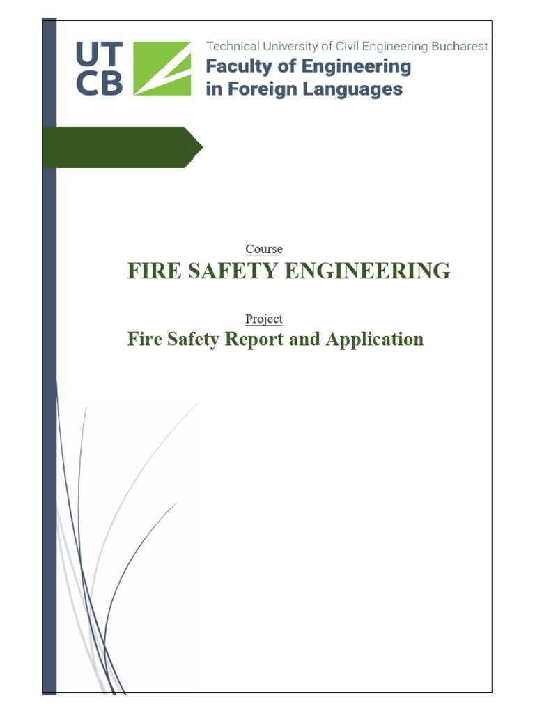 Fire safety report_UTCB | PDF | Fires | Firefighting