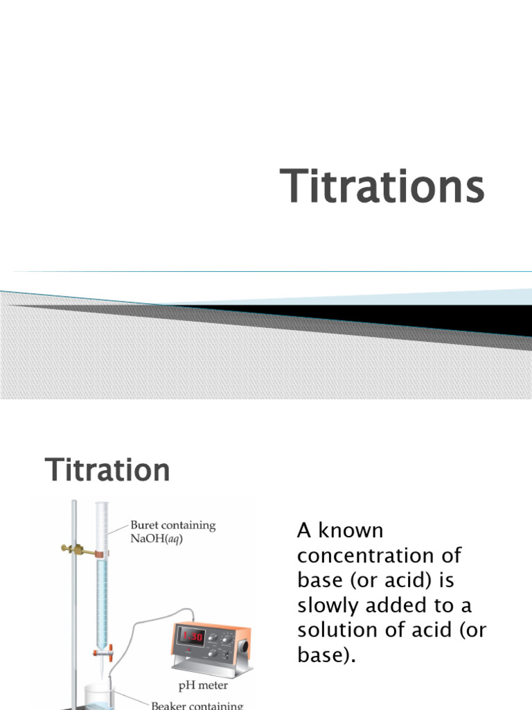 AP Titrations Presentation | Download Free PDF | Chemistry | Titration