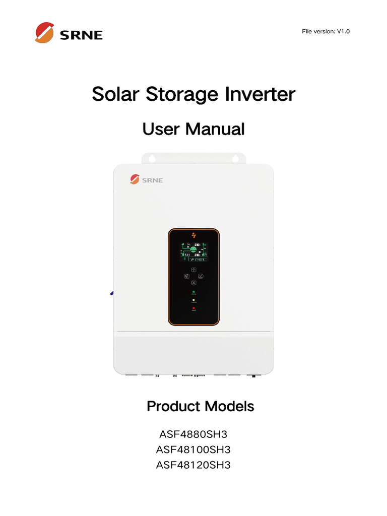 SRNE - ASF Series - Three-Phase - 8 12kW - EU - Solar Storage Inverter ...
