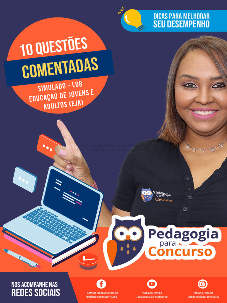 Simulado+Em+PDF+ +10+Questões+Comentadas+ +LDB+EJA | PDF | Educação ...
