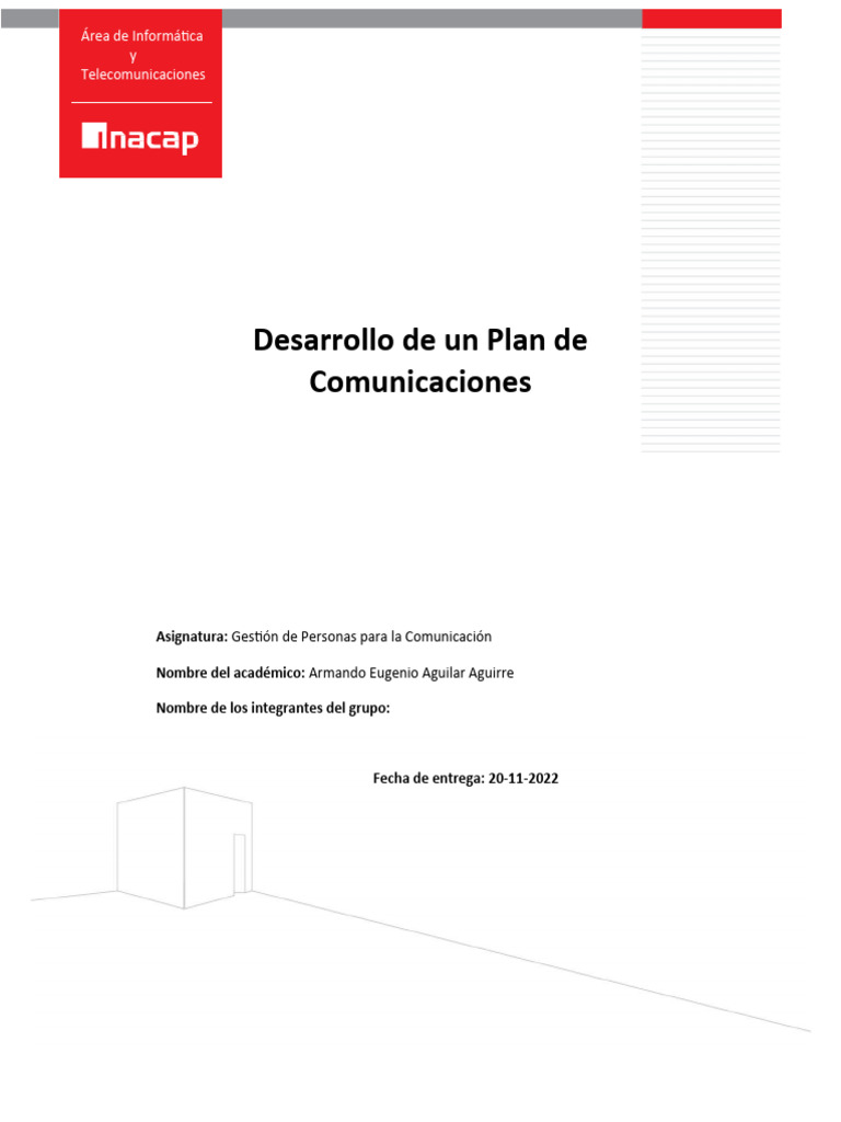 Evaluacion 4 Plan de Comunicaciones | PDF | Business | Evaluación