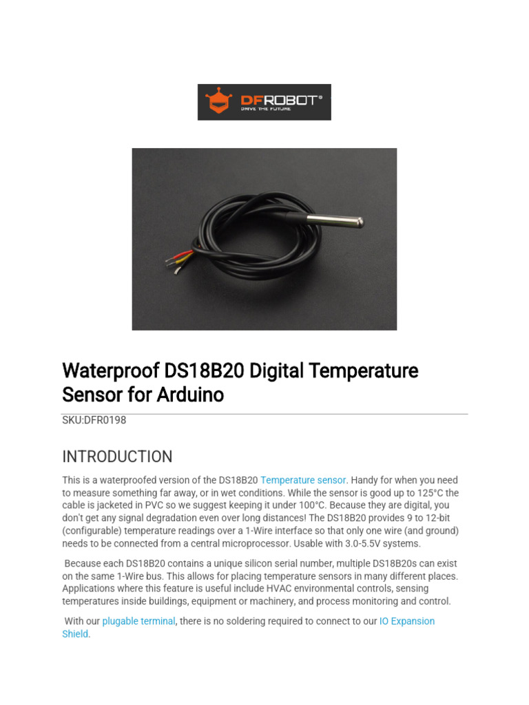 DFR0198 Web | Download Free PDF | Sensor | Electrical Engineering