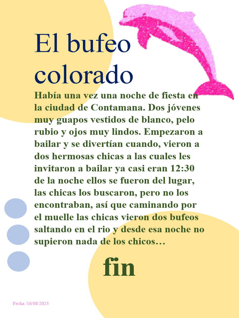 El Bufeo Colorado | PDF