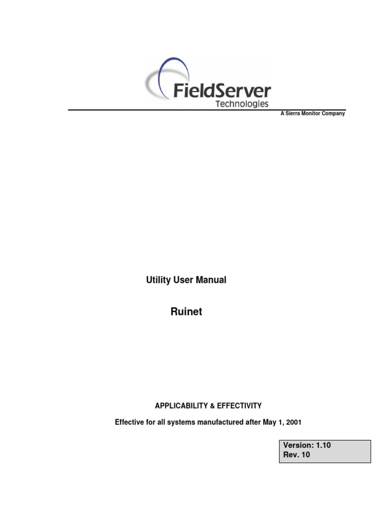 Utility Manual RuiNet | PDF | Computer Network | Ip Address