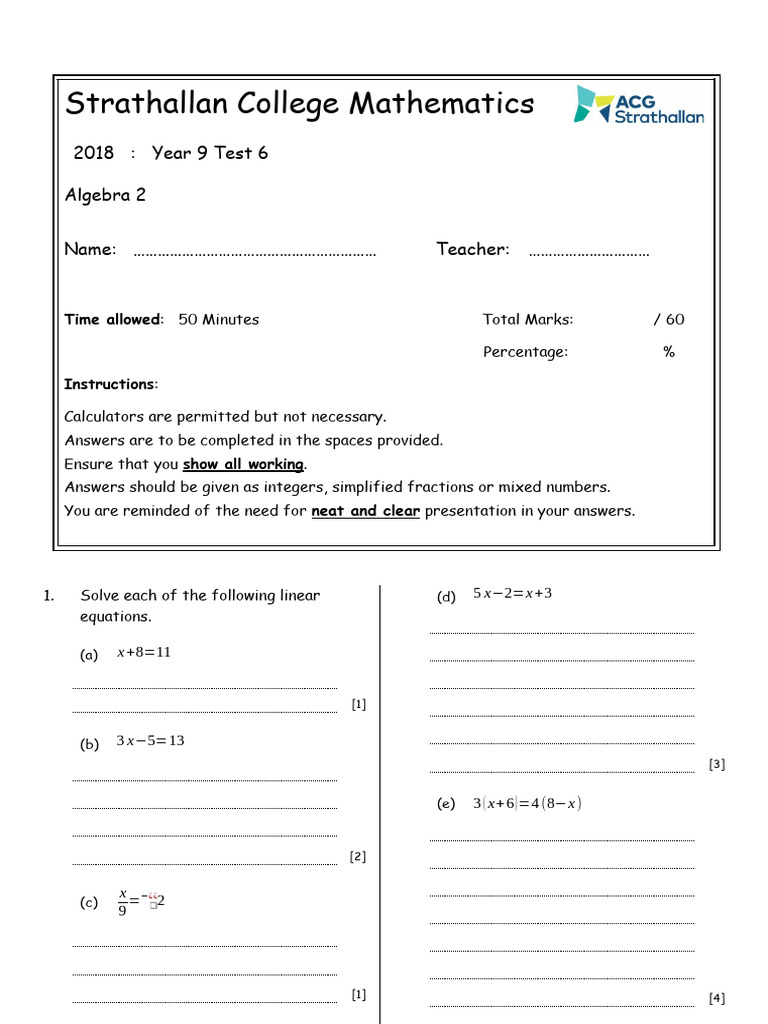Algebra 2 Test 6 Overview | PDF | Algebra | Mathematical Analysis