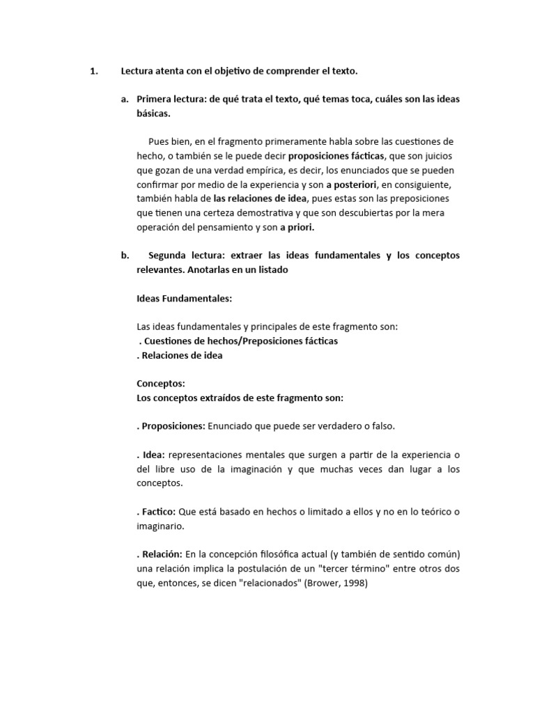 Lectura Atenta Con El Objetivo de Comprender El Texto | PDF