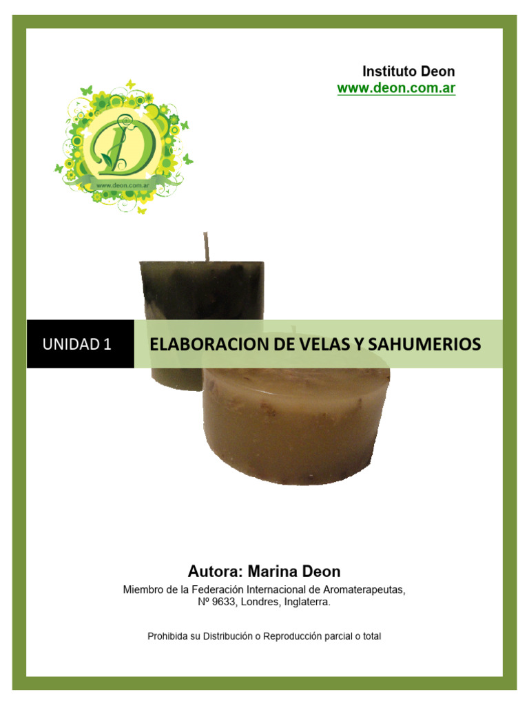 Velas y Sahumerios Unidad #1 | PDF | Vela | Color