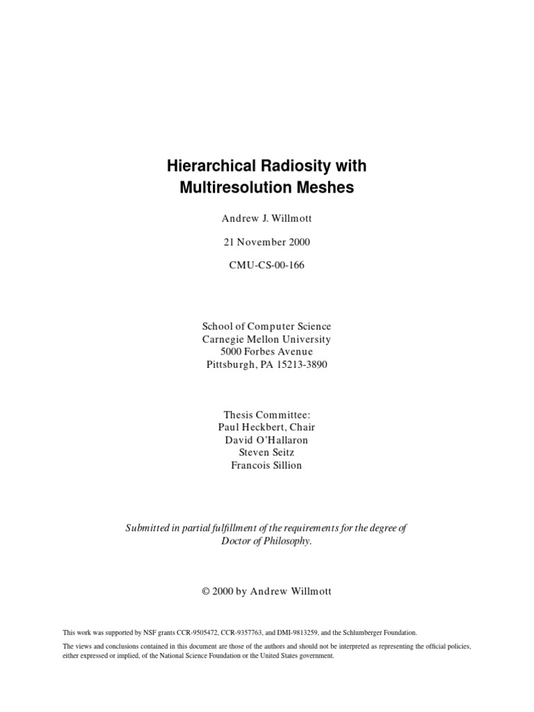 Hierarchical radiosity with multiresolution meshes | PDF | Rendering ...