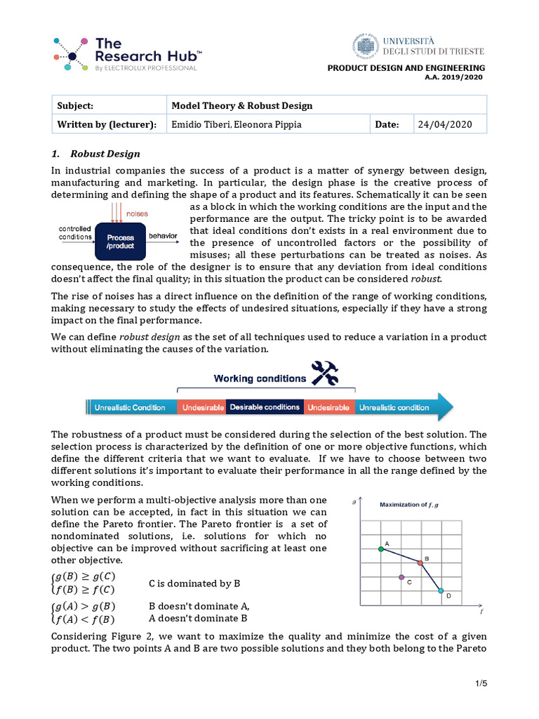 2020 Single Subject - Model Theory & Robust Design | PDF | Conceptual ...
