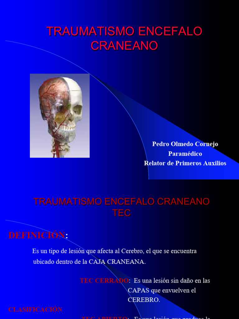 Tipos de Traumatismo Craneal: TEC Cerrado y Abierto | PDF | Lesión ...