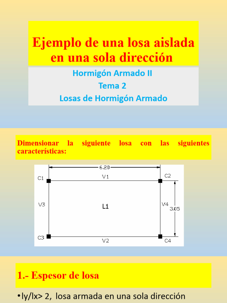 Ejemplo Losa No. 1 | PDF