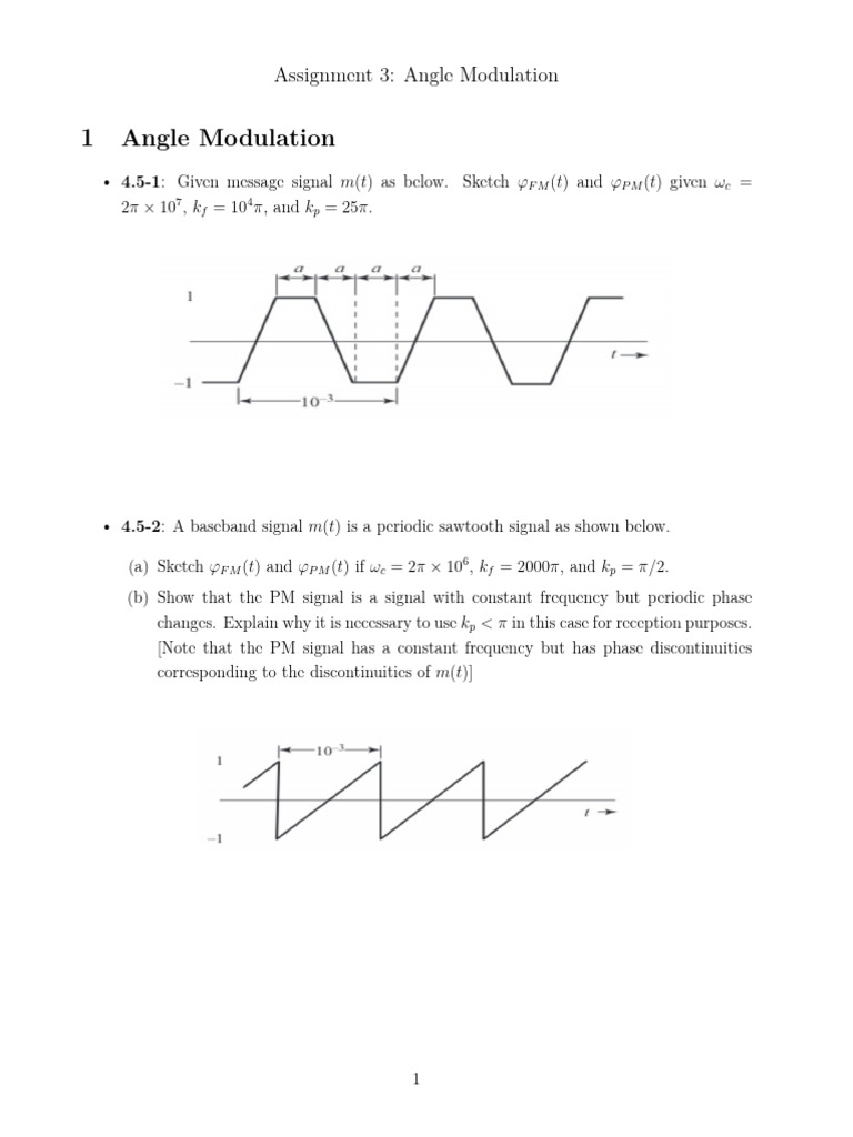 Assignment 3 Pdf Modulation Radio