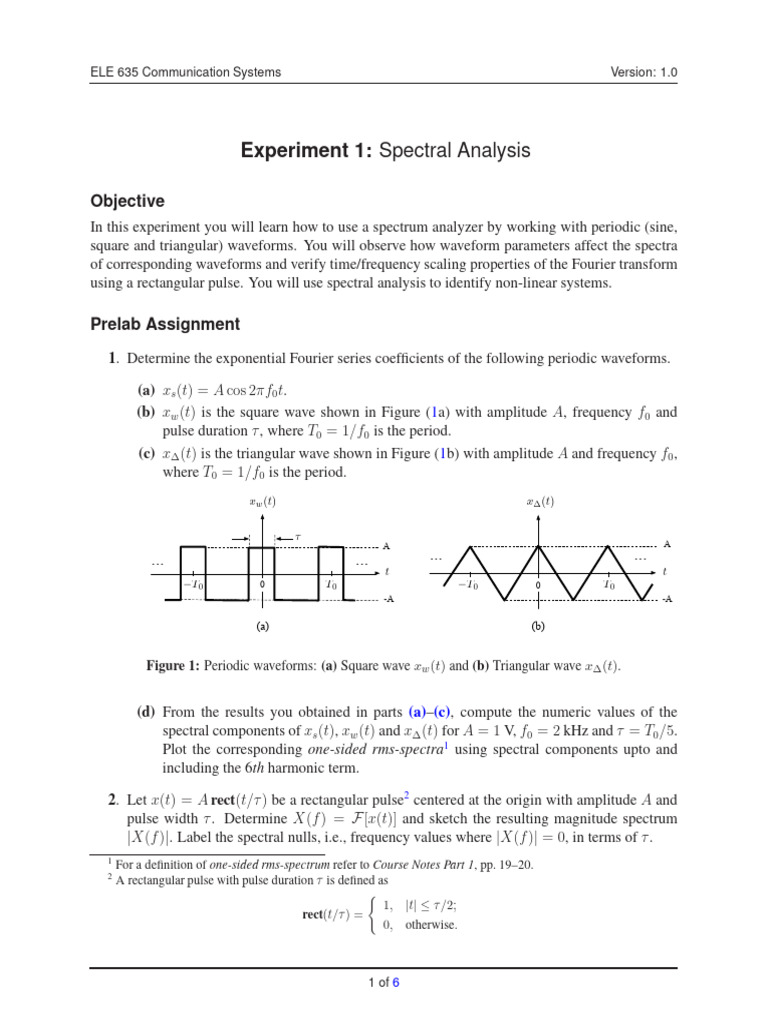 Exp2 Spectral Analysis | PDF | Amplitude | Spectral Density