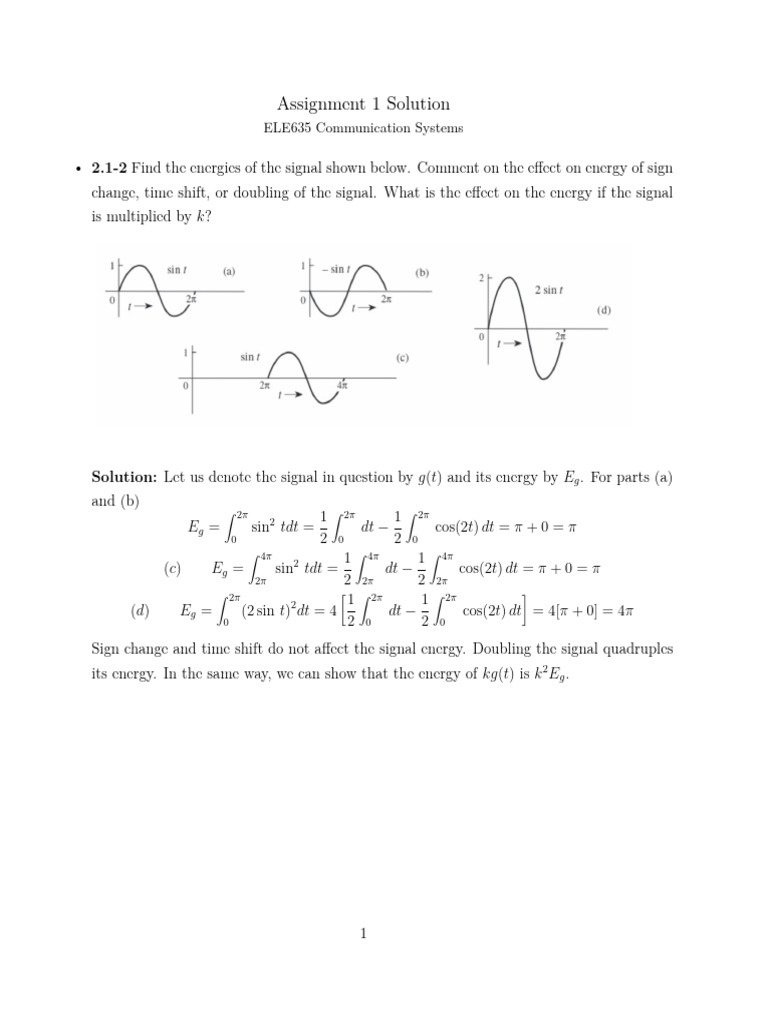 Assignment1 Solution | PDF | Functions And Mappings | Mathematical Physics