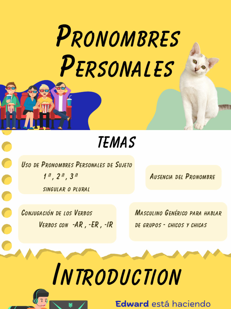 Pronombres Personales en Inglés y Español | PDF | Verbo | Plural