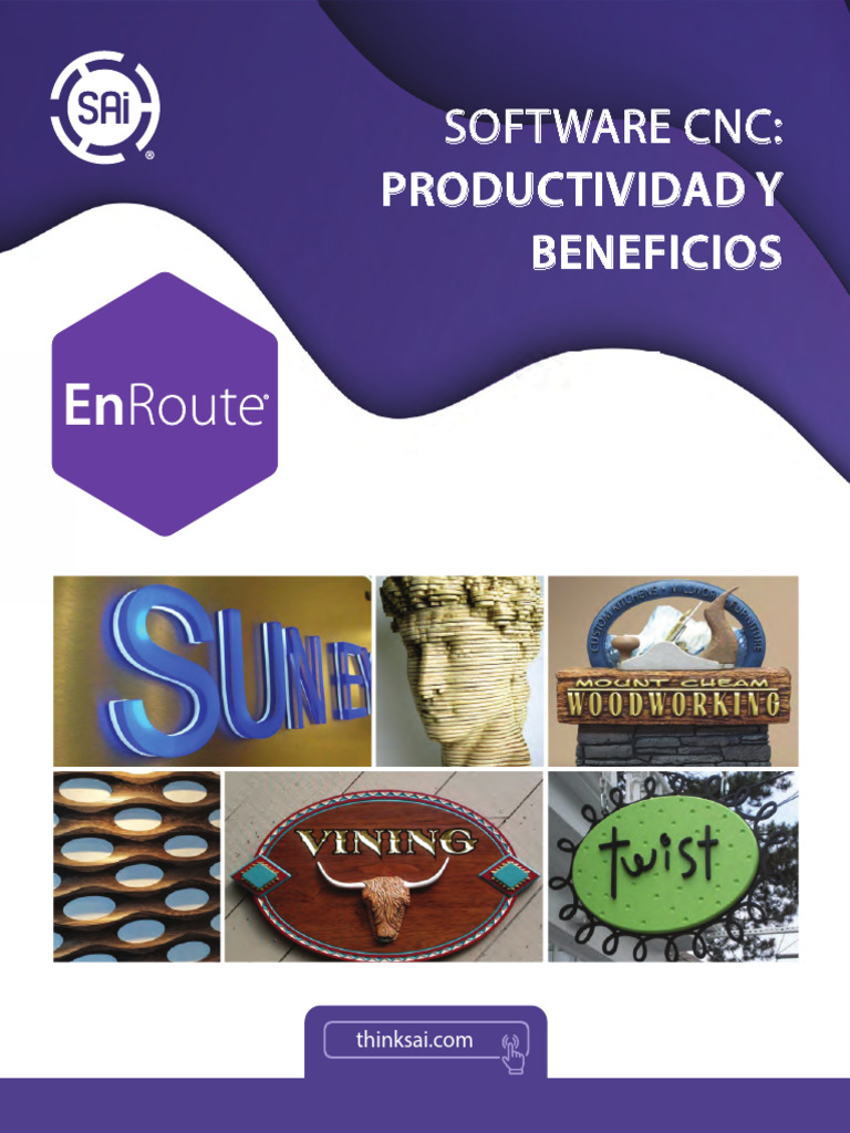 Software EnRoute para CNC: Productividad 3D | PDF | Herramientas | Software