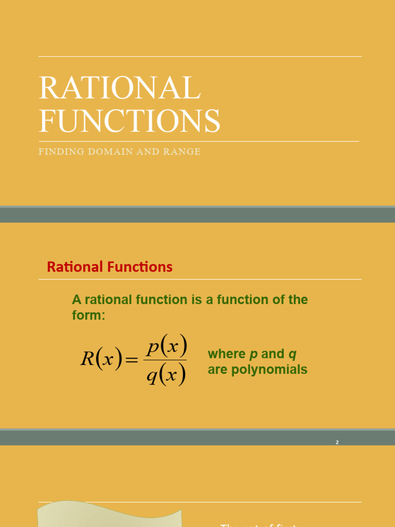 RATIONAL FUNCTION (Domain, Range, Asymptotes, Intercepts and Zeros ...