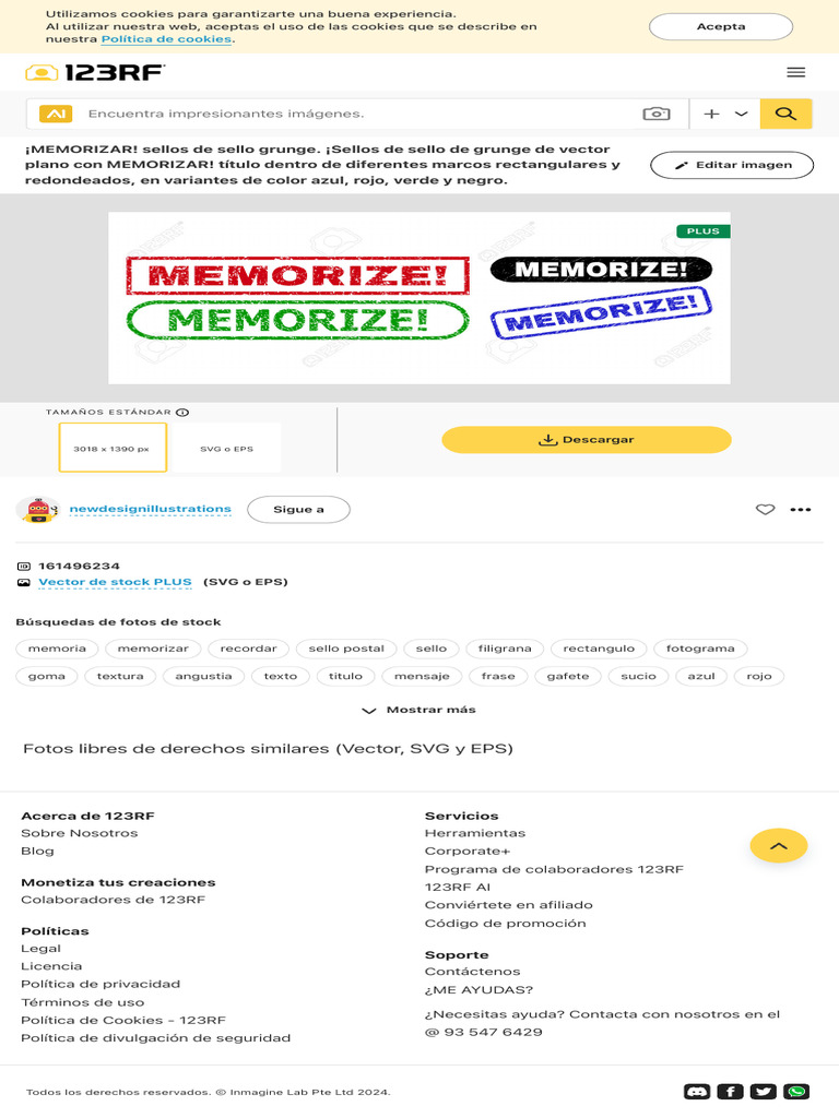 ¡MEMORIZAR! Sellos de Sello Grunge. ¡Sellos de Sello de Grunge de Vector Plano Con MEMORIZAR ...