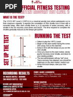 YoYo IR1 Test Reference Table PDF | PDF | Sports Science | Physical ...