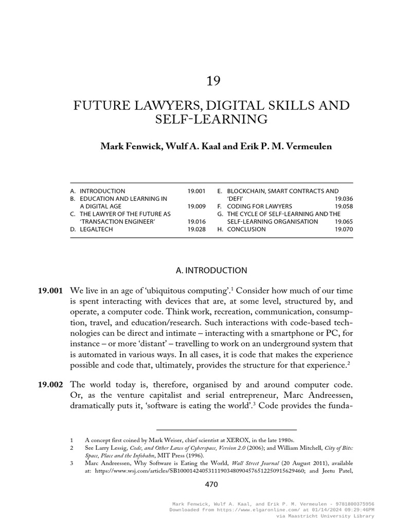 Future Lawyers, Digital Skills and | PDF
