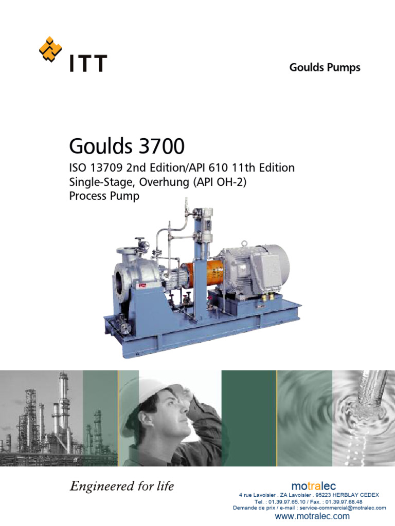 Goulds Pumps 3700 | PDF | Pump | Bearing (Mechanical)