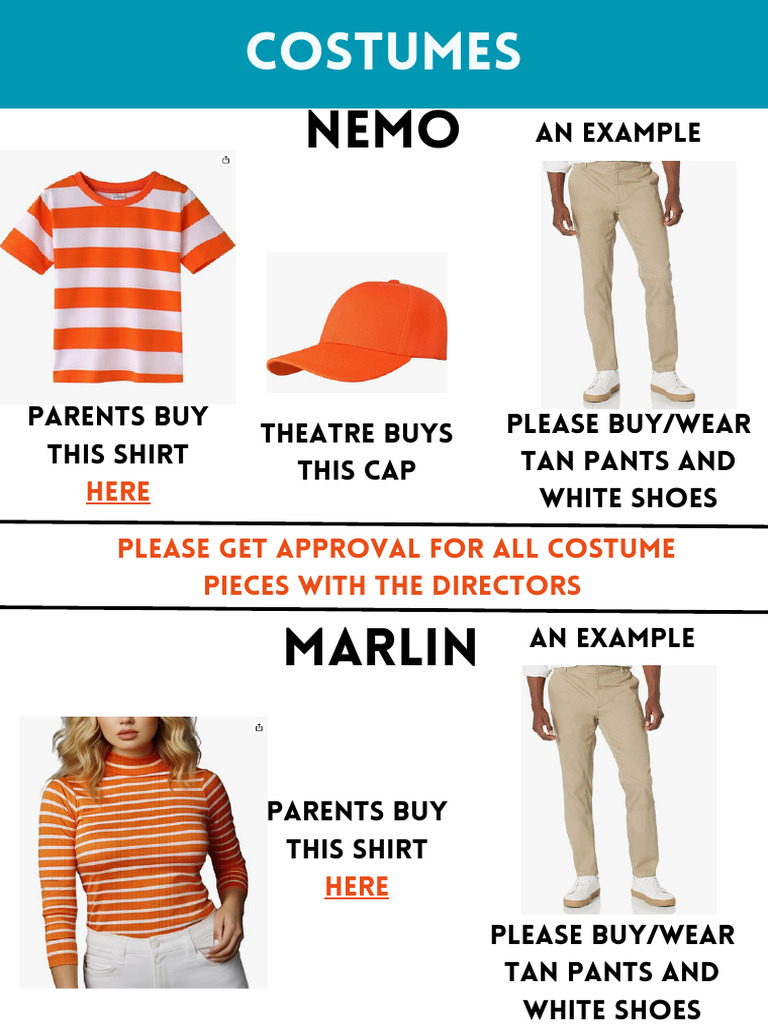 Finding Nemo JR Costumes | PDF | Consumer Goods | Human Appearance