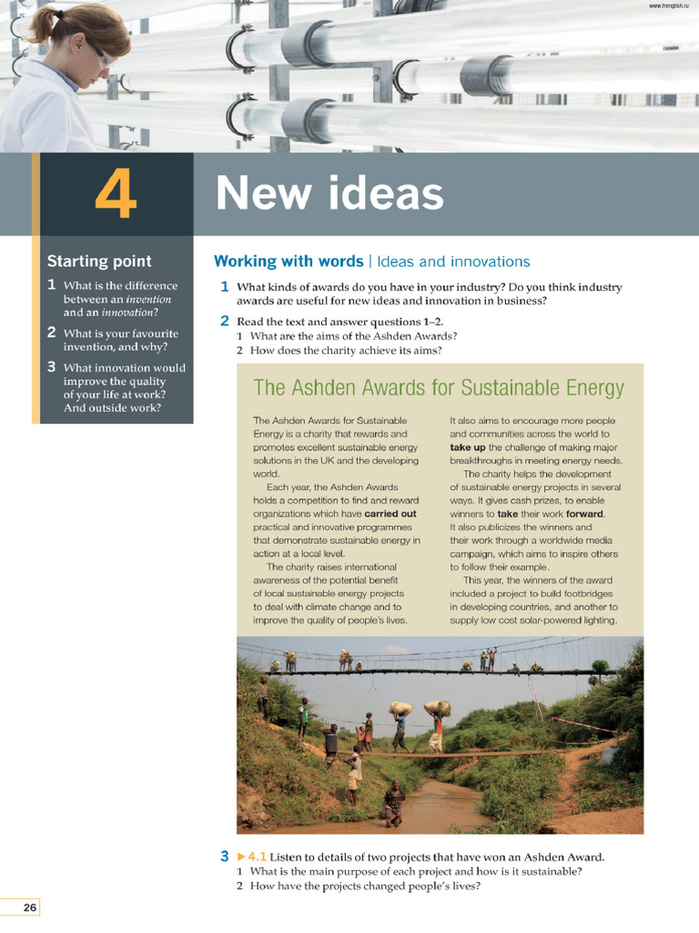 Unit 4 New Ideas | PDF