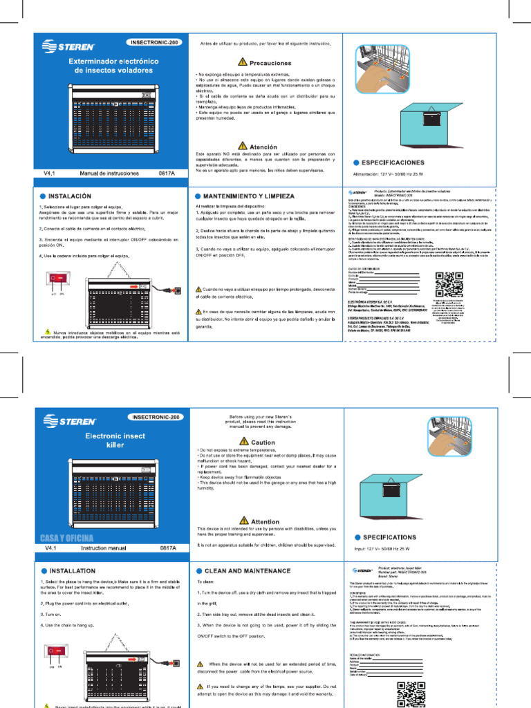 Insectronic 200 v4.1 Instr | PDF