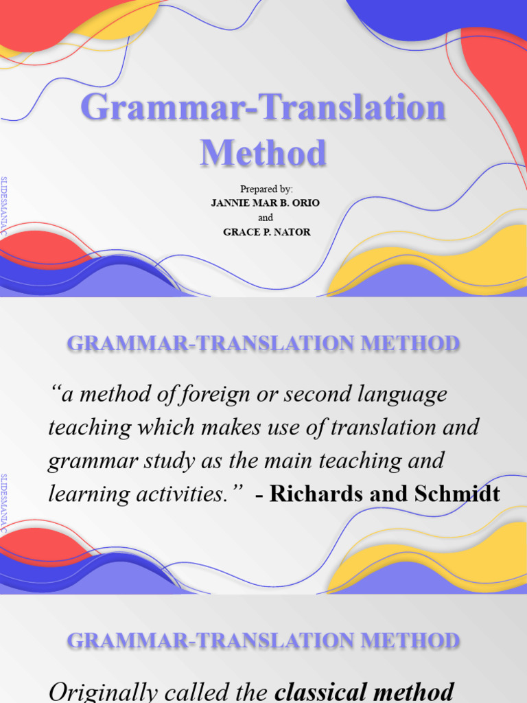 Grammar Translation Approach | PDF | Second Language | Cognitive Science