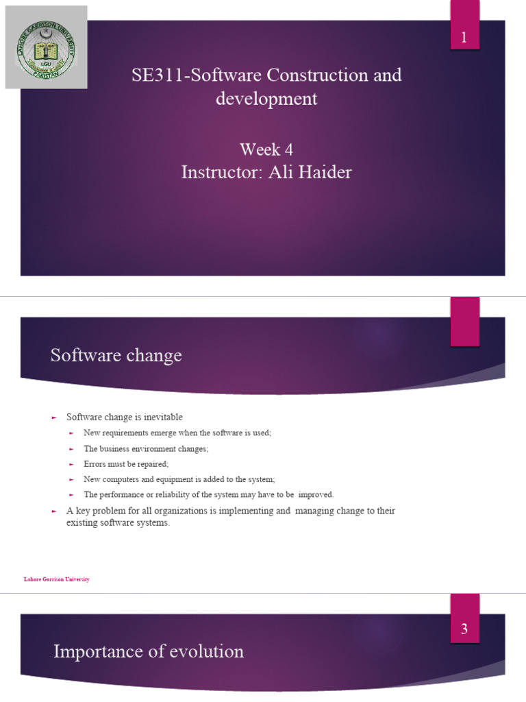 software design and architecture Week 4 | PDF | Agile Software Development | Software
