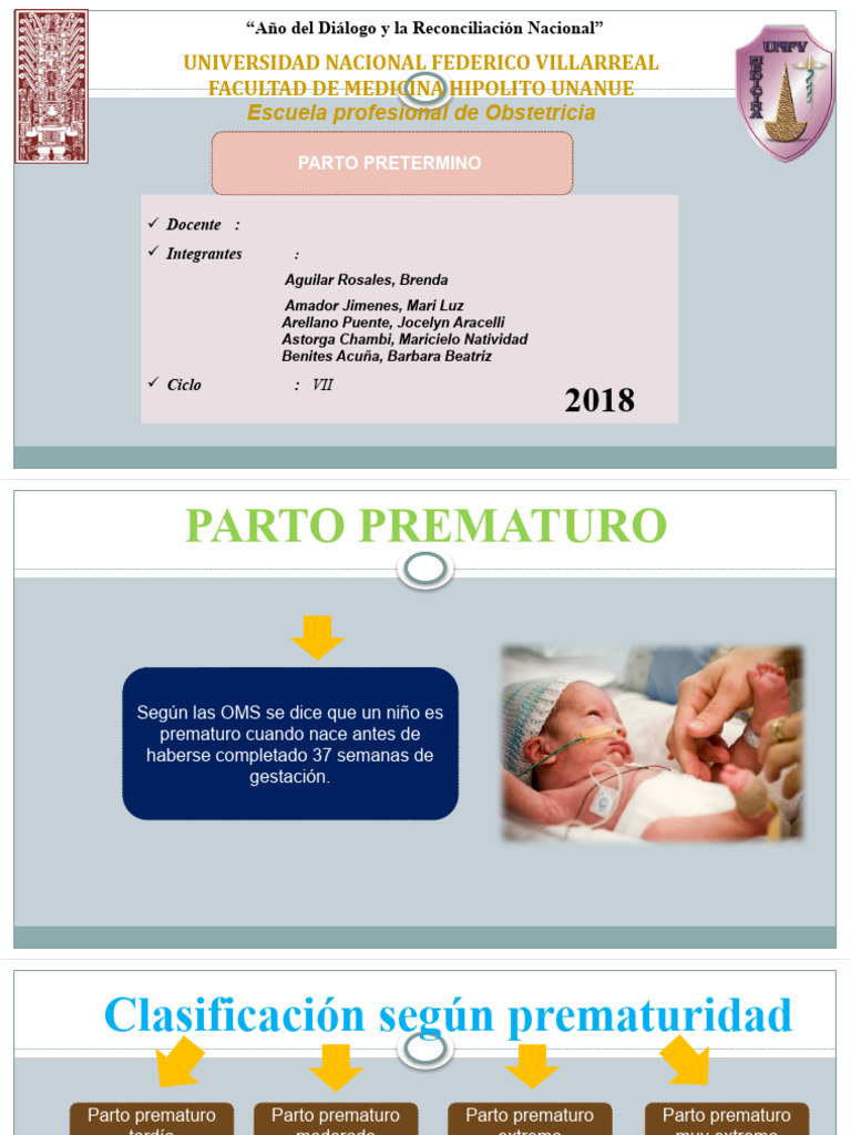 Grupo Del 1 Al 5.definicion Del Prematuro... | PDF | Parto prematuro | El embarazo