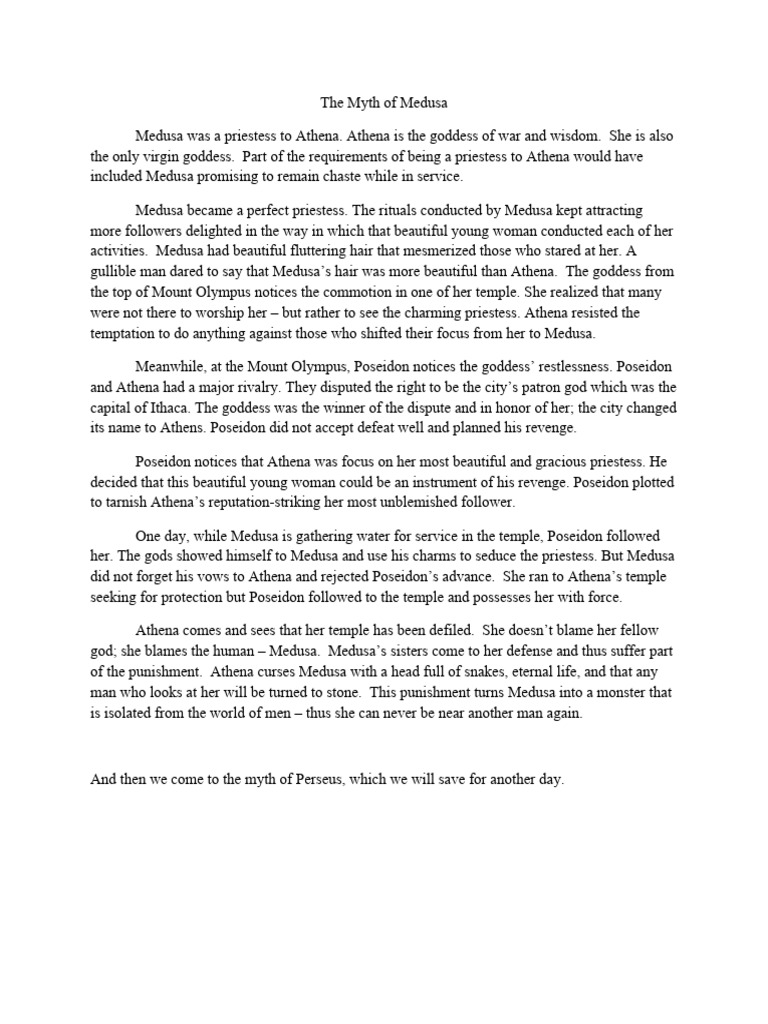 medusa | PDF | Medusa | Athena