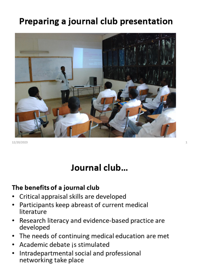 Journal Club Presentation Guidelines | PDF | Scientific Method ...
