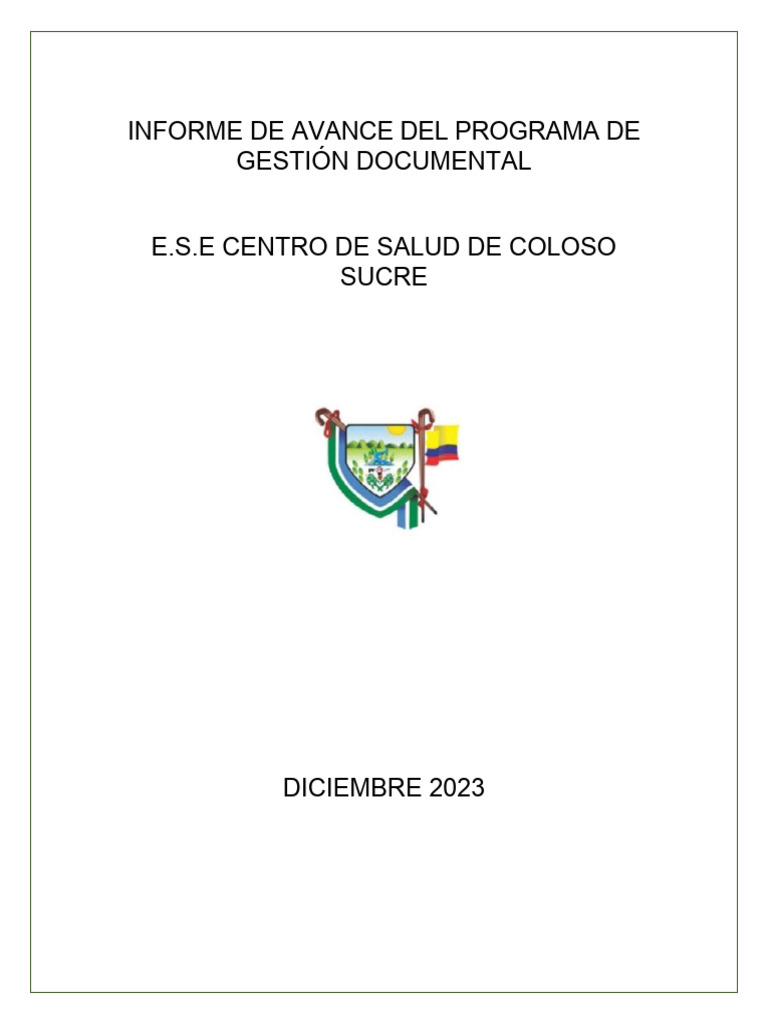 Informe de Gestion Documental Avance | PDF | Gestión de registros