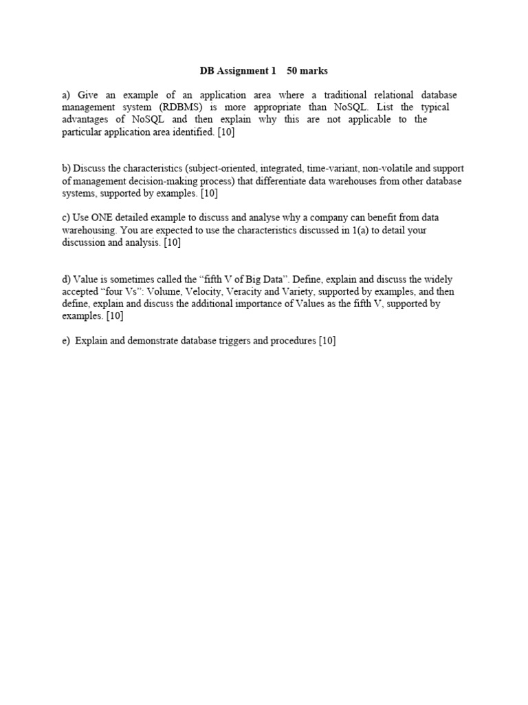 Database Assignment 1 - 051956 | PDF