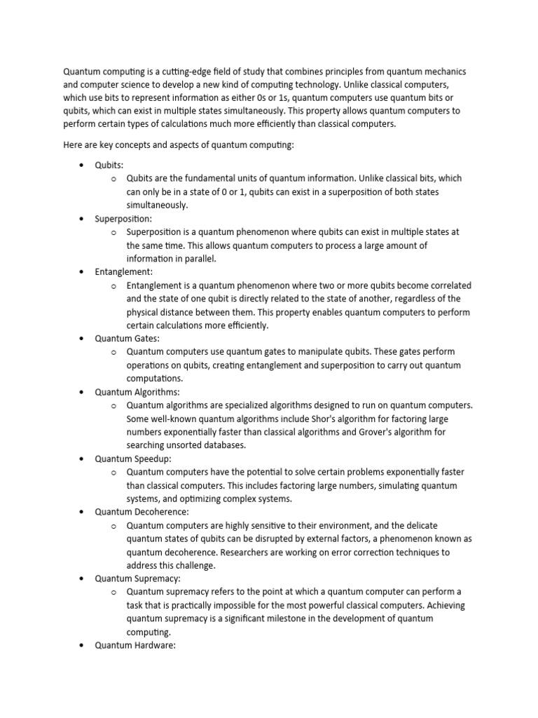 Quantum Computing | PDF | Quantum Computing | Computer Programming