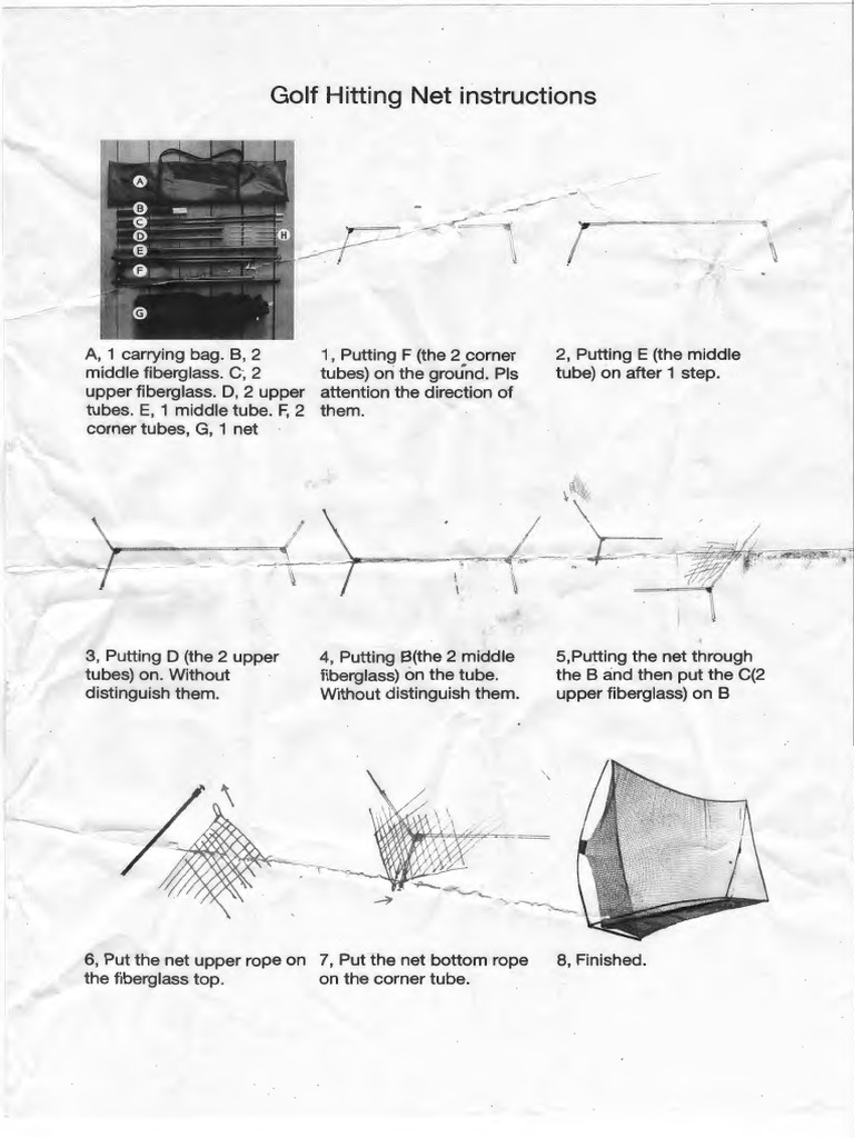 Golf Net Assembly Instructions | PDF | Teaching Methods & Materials | Art