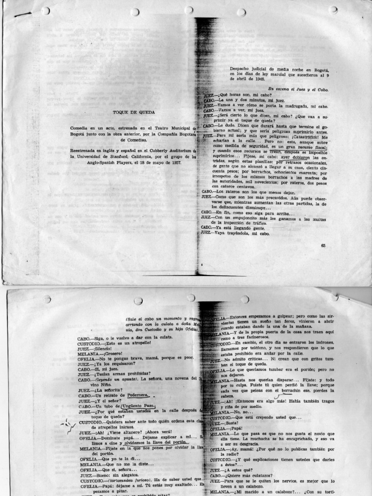 Luís Enrique Osorio - Toque de Queda | PDF