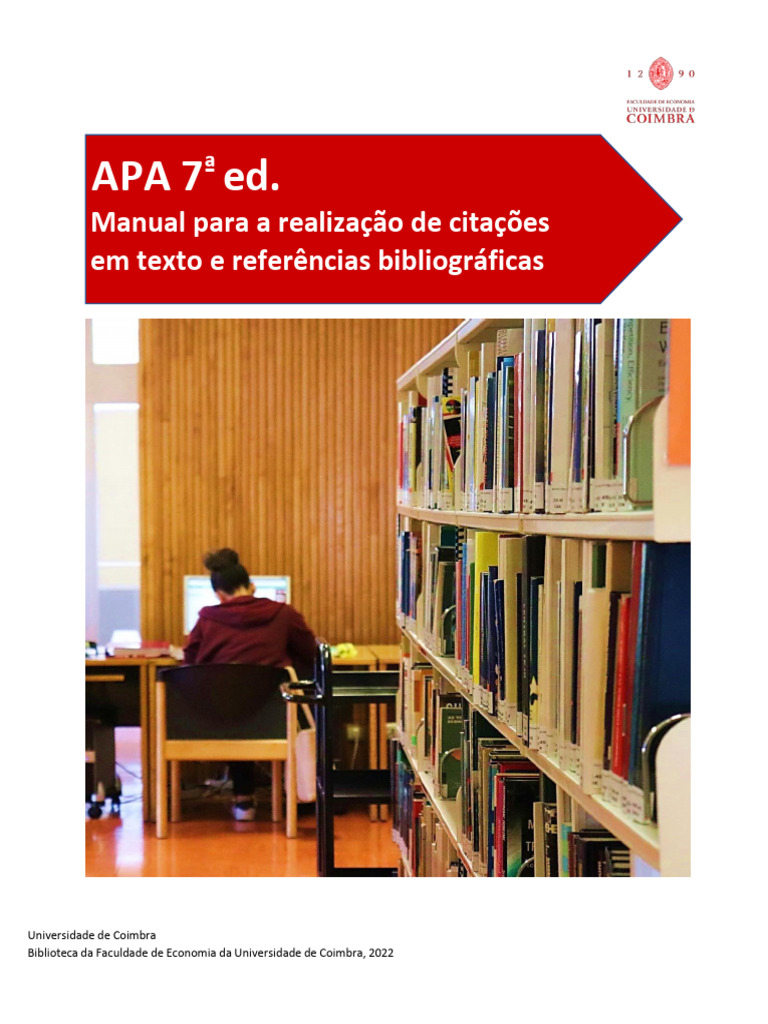 APA 7 Ed. - Manual para A Realizaçao de Citações em Texto e Referencias ...