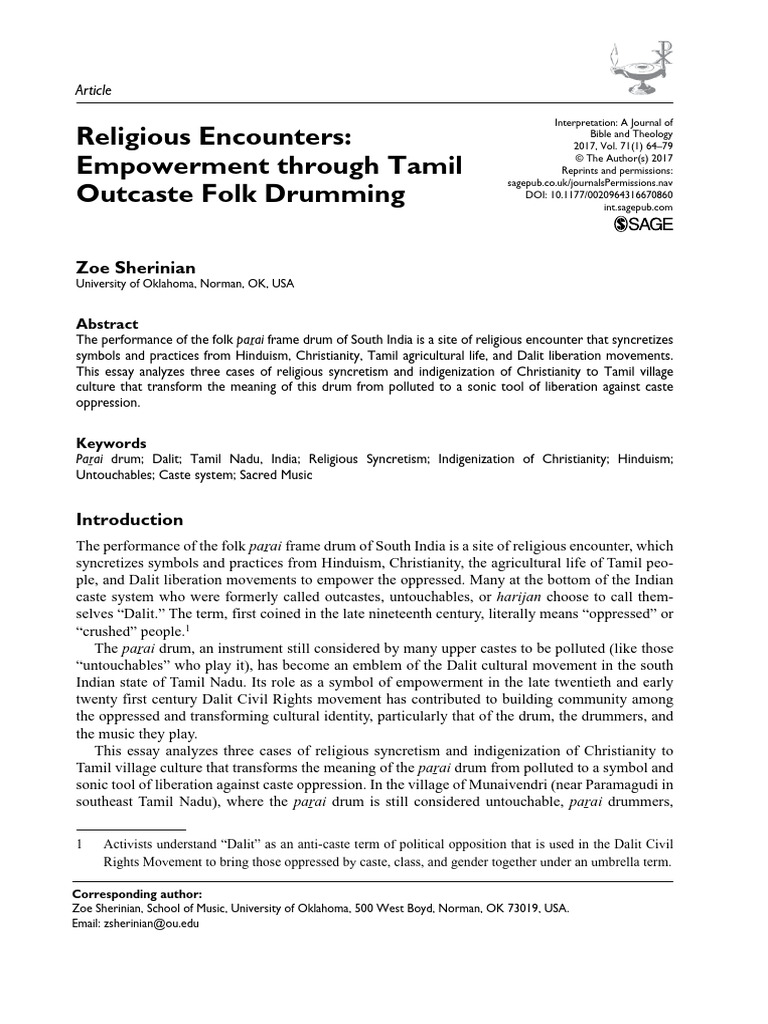 Religious Encounters Empowerment Through | PDF | Dalit | Devi