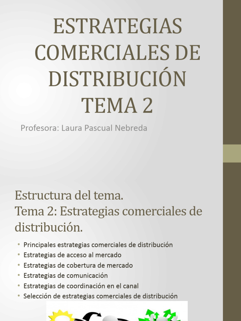 TEMA 2. ESTRATEGIAS COMERCIALES DE DISTRIBUCIÓN | PDF | Al por menor | Mercado (economía)
