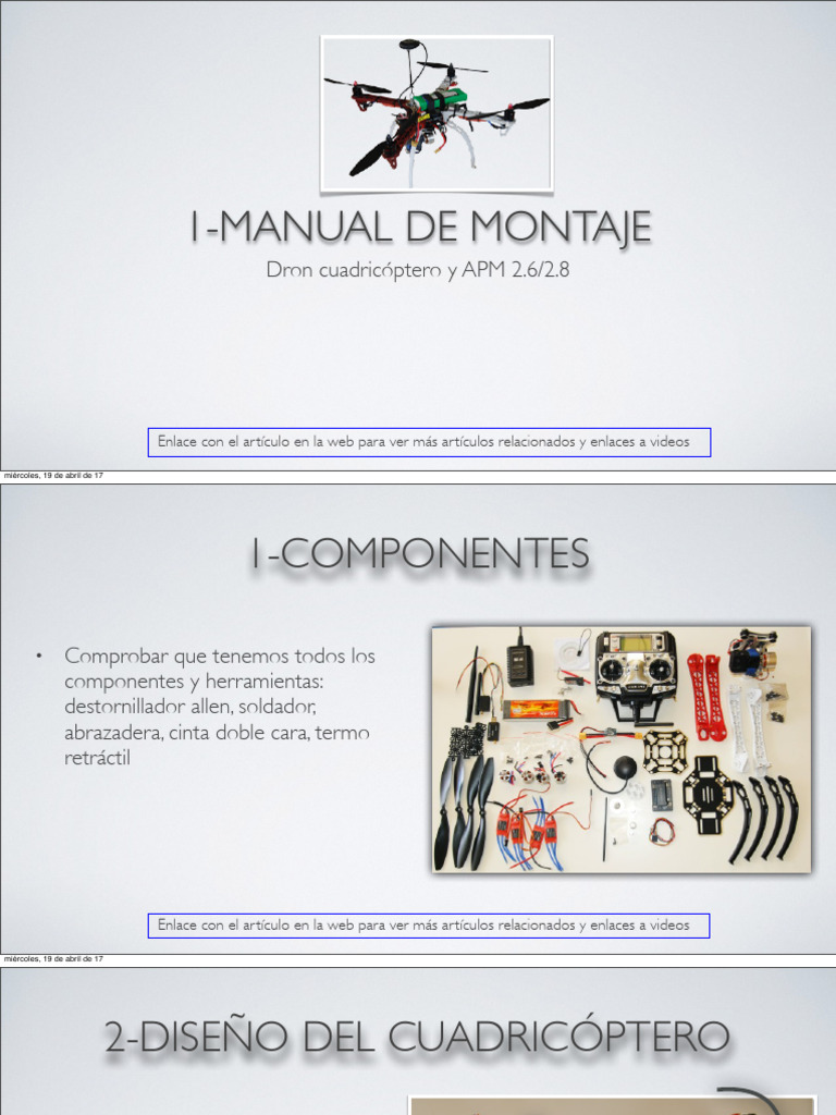 Manual - de - Montaje de Un Dron | PDF | Conector eléctrico | Bienes manufacturados
