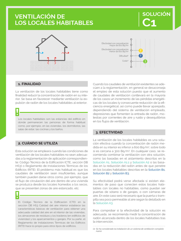 Solucion C1 Ventilalacion de Los Locales Habitables | PDF | Ventilación (Arquitectura) | Ventana
